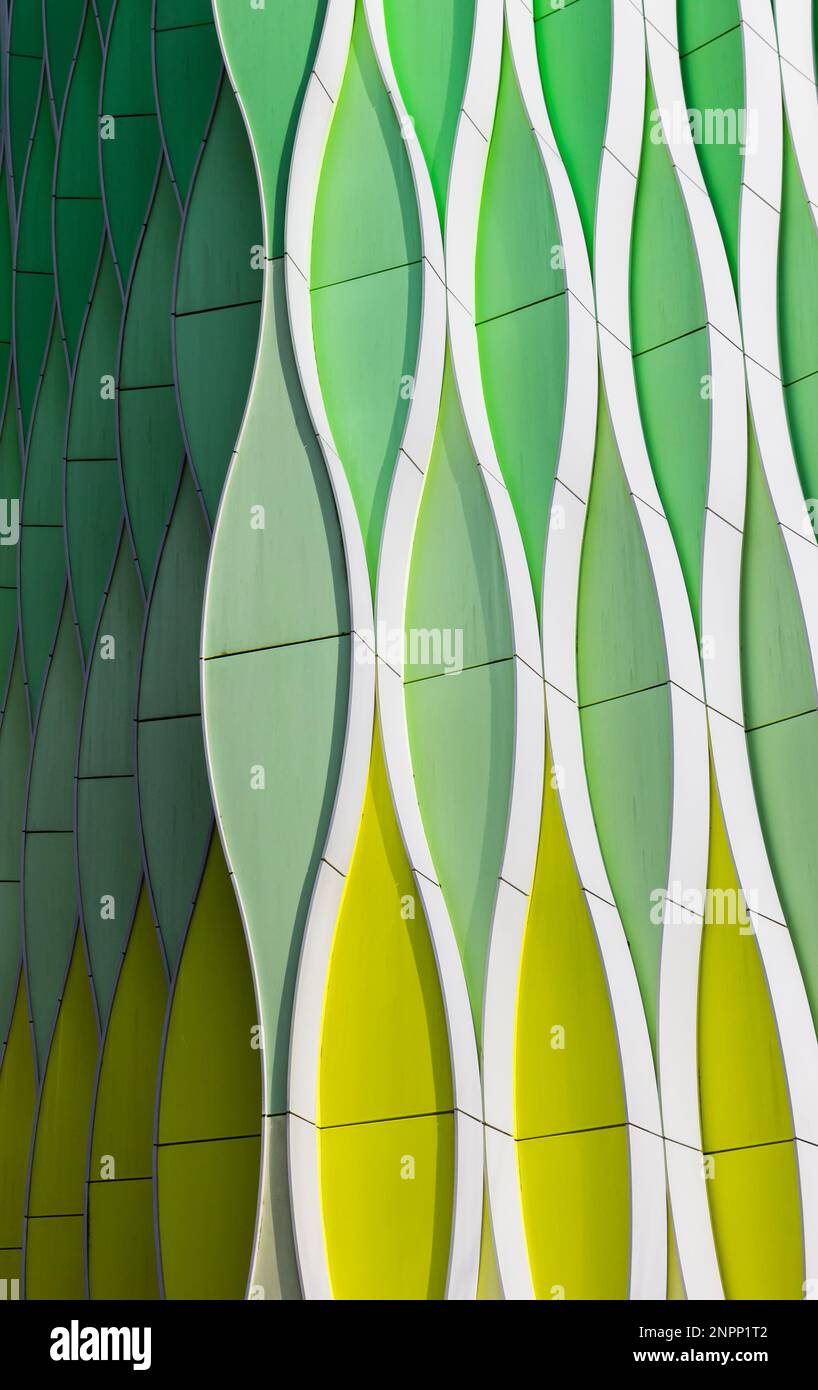 Wave forms of the UMCG building in Groningen, Netherlands Stock Photo ...