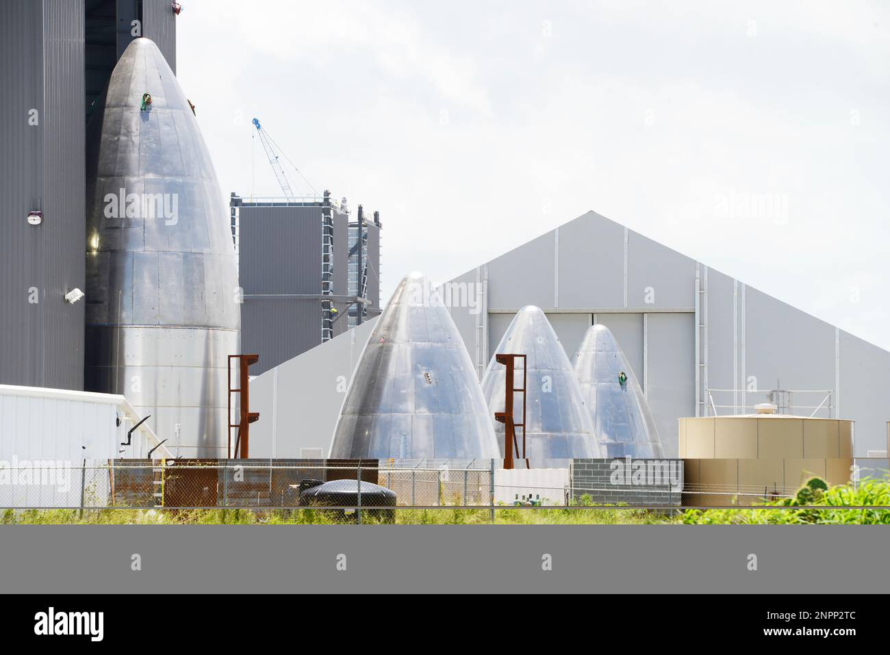 Stainless steel rocket nose cones are manufactured Friday, July 31 ...