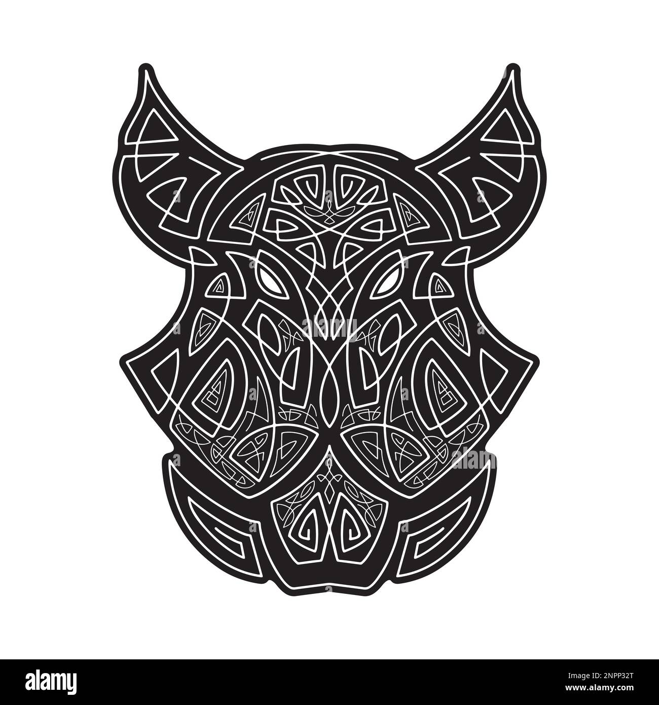 Wild boar head, Celtic style hog, T-shirt typography design, wild ...