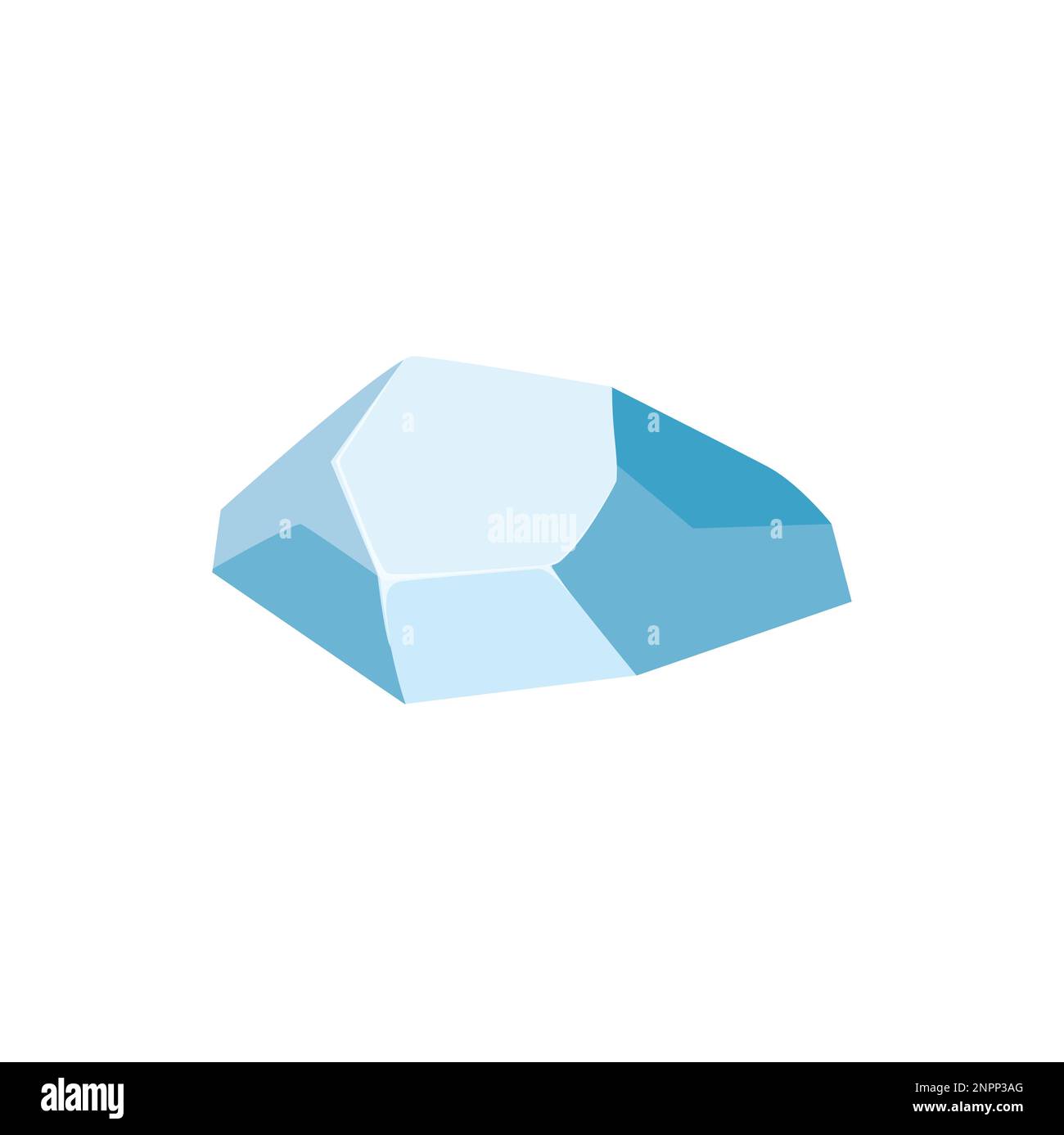 Ice rock boulder. Natural shape stone. vector illustration Stock Vector ...