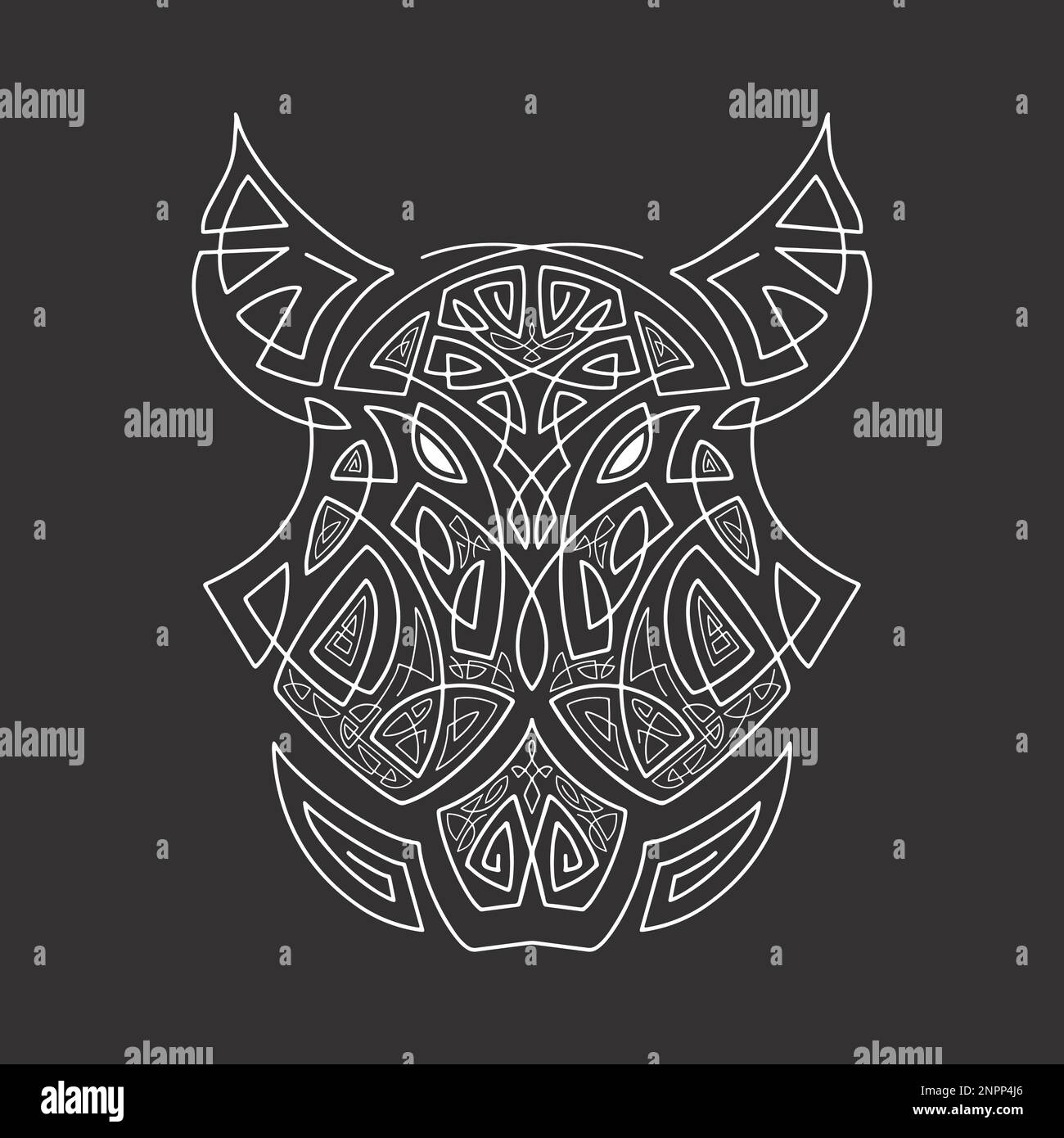 Wild boar head, Celtic style hog, T-shirt typography design, wild ...
