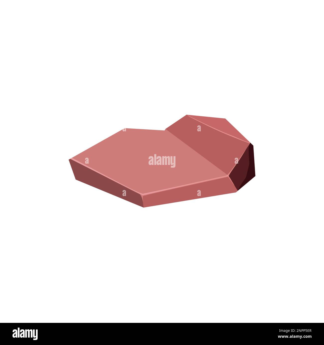 Ore rock boulder. Natural shape stone. vector illustration Stock Vector ...