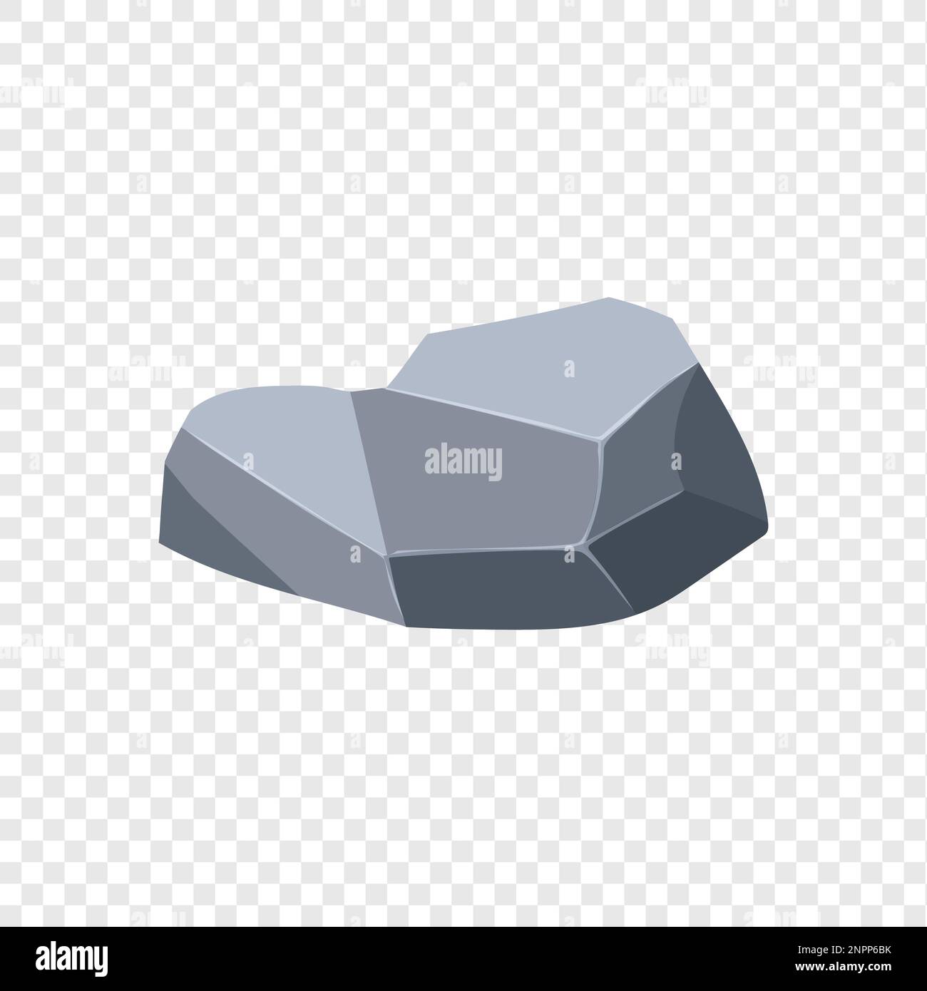 Rock boulder. Natural shape stone. vector illustration Stock Vector ...