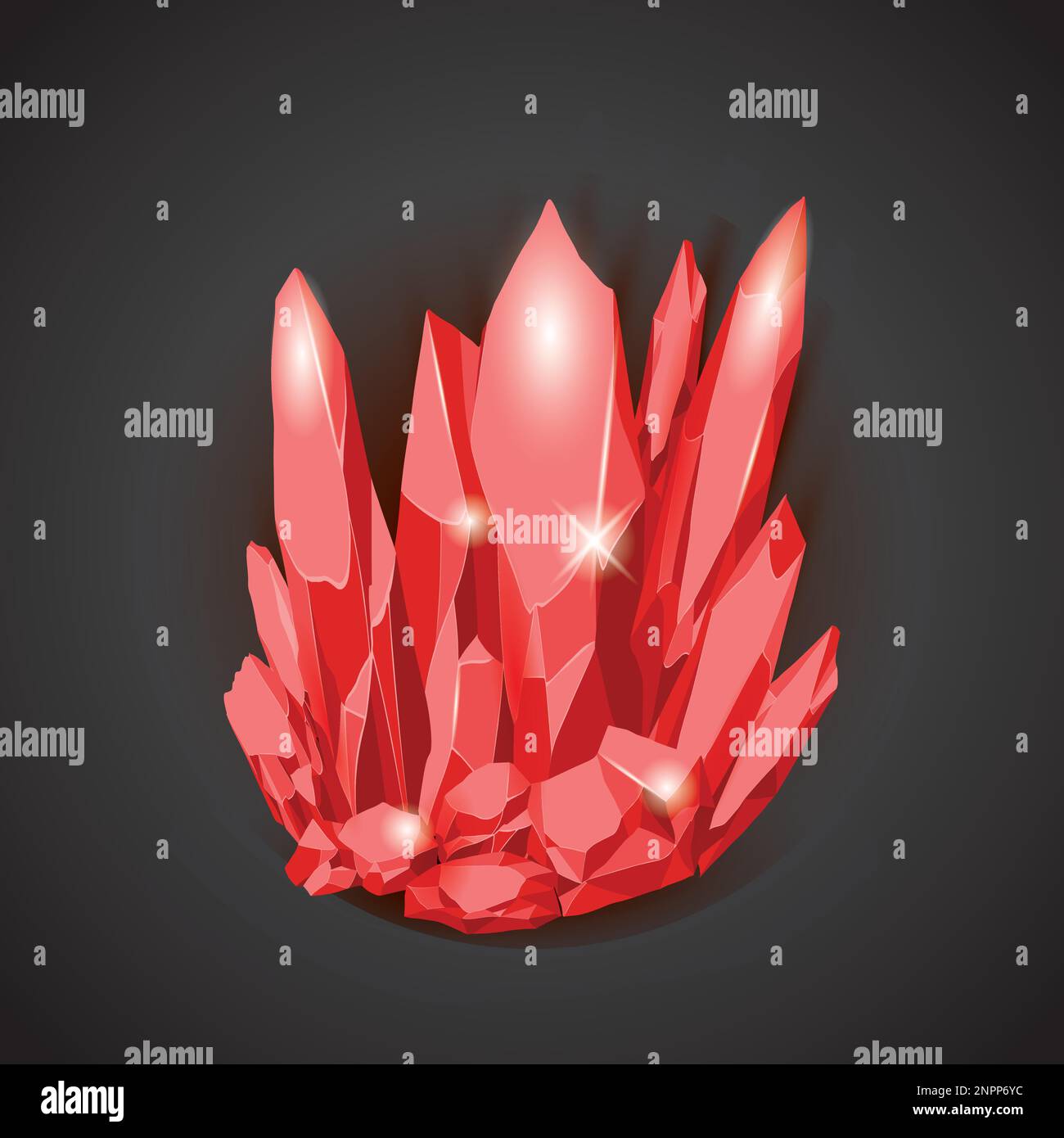 Crystal gems game assets collection, Cartoon Magic gemstones and ...