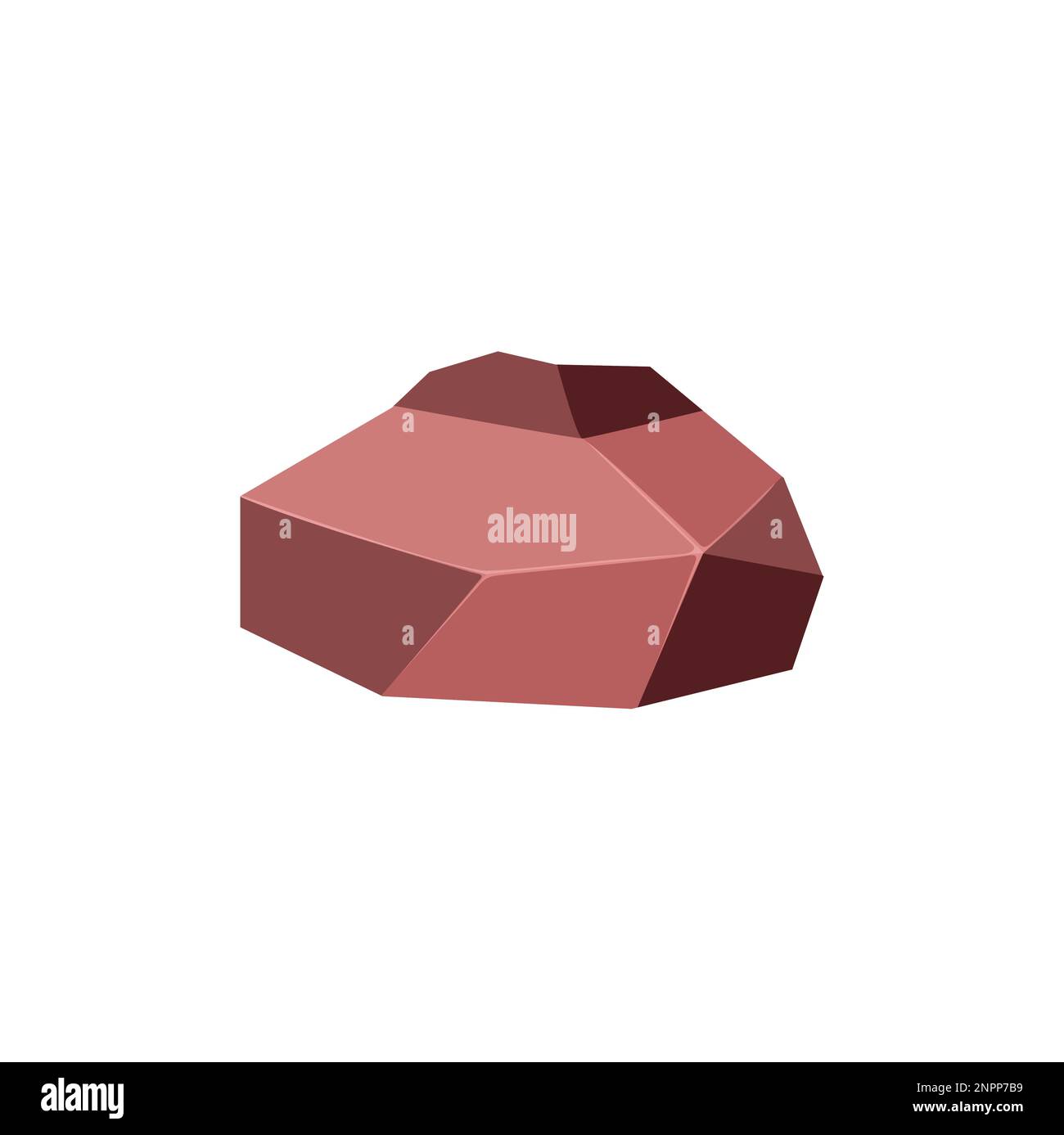 Ore rock boulder. Natural shape stone. vector illustration Stock Vector ...