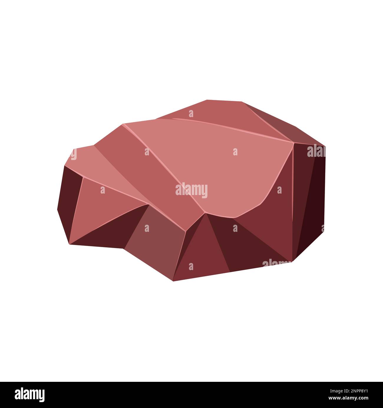 Ore rock boulder. Natural shape stone. vector illustration Stock Vector ...
