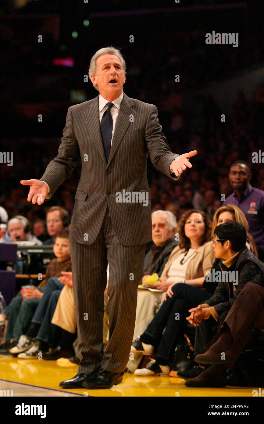 Sacramento Kings head coach Paul Westphal on the sideline against the ...
