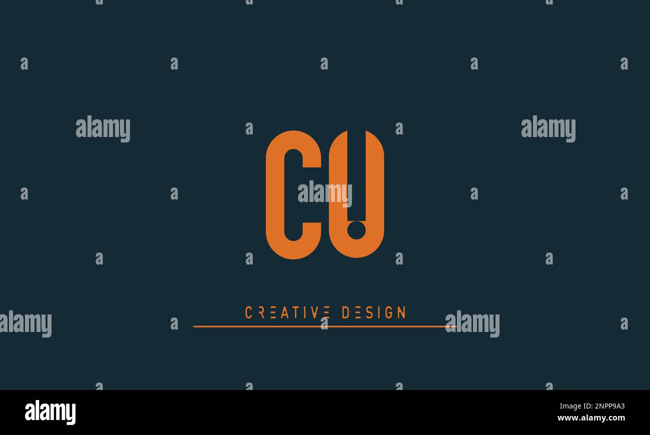 Alphabet letters Initials Monogram logo CU , UC Stock Vector Image ...