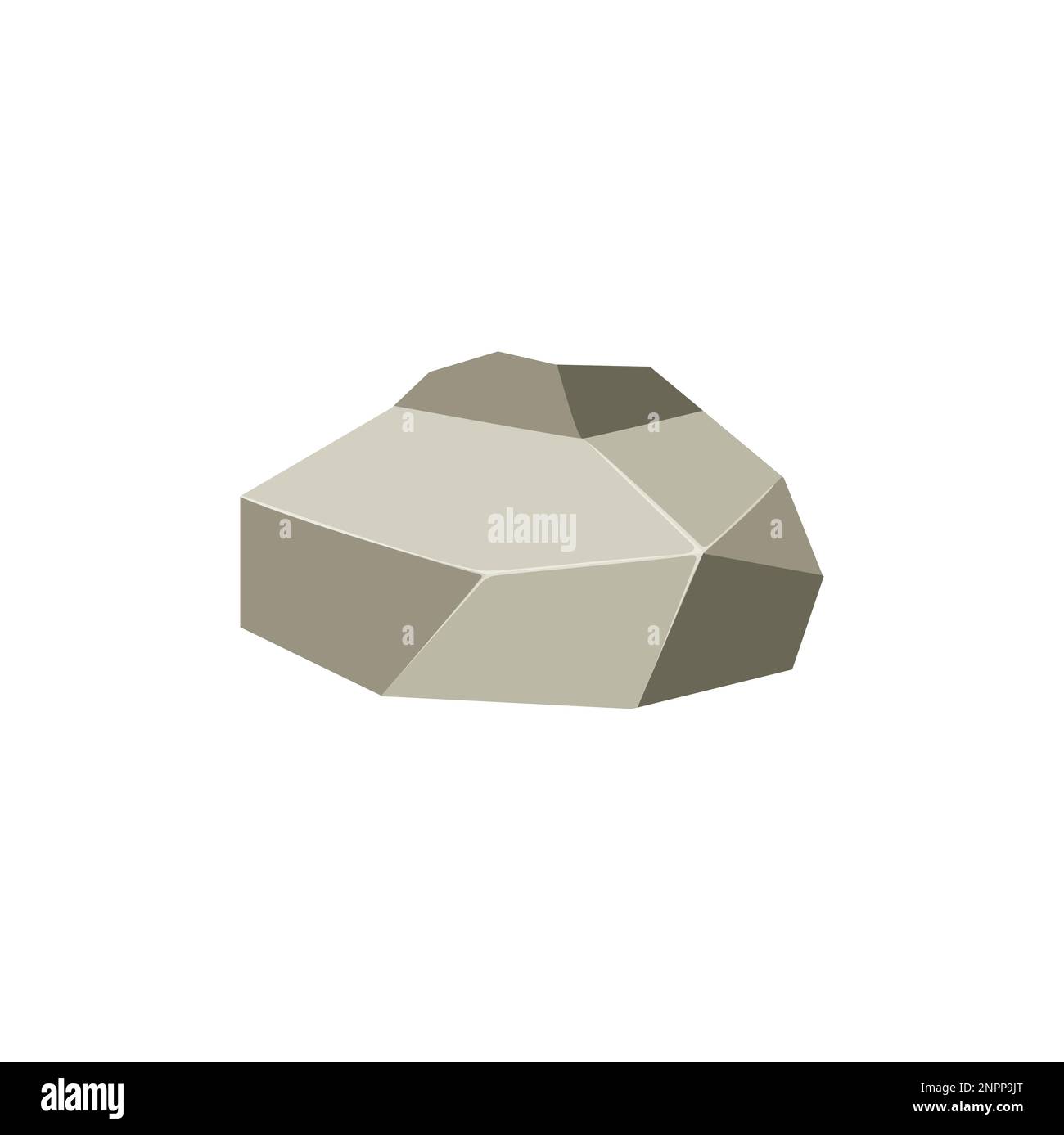 Rock boulder. Natural shape stone. vector illustration Stock Vector ...