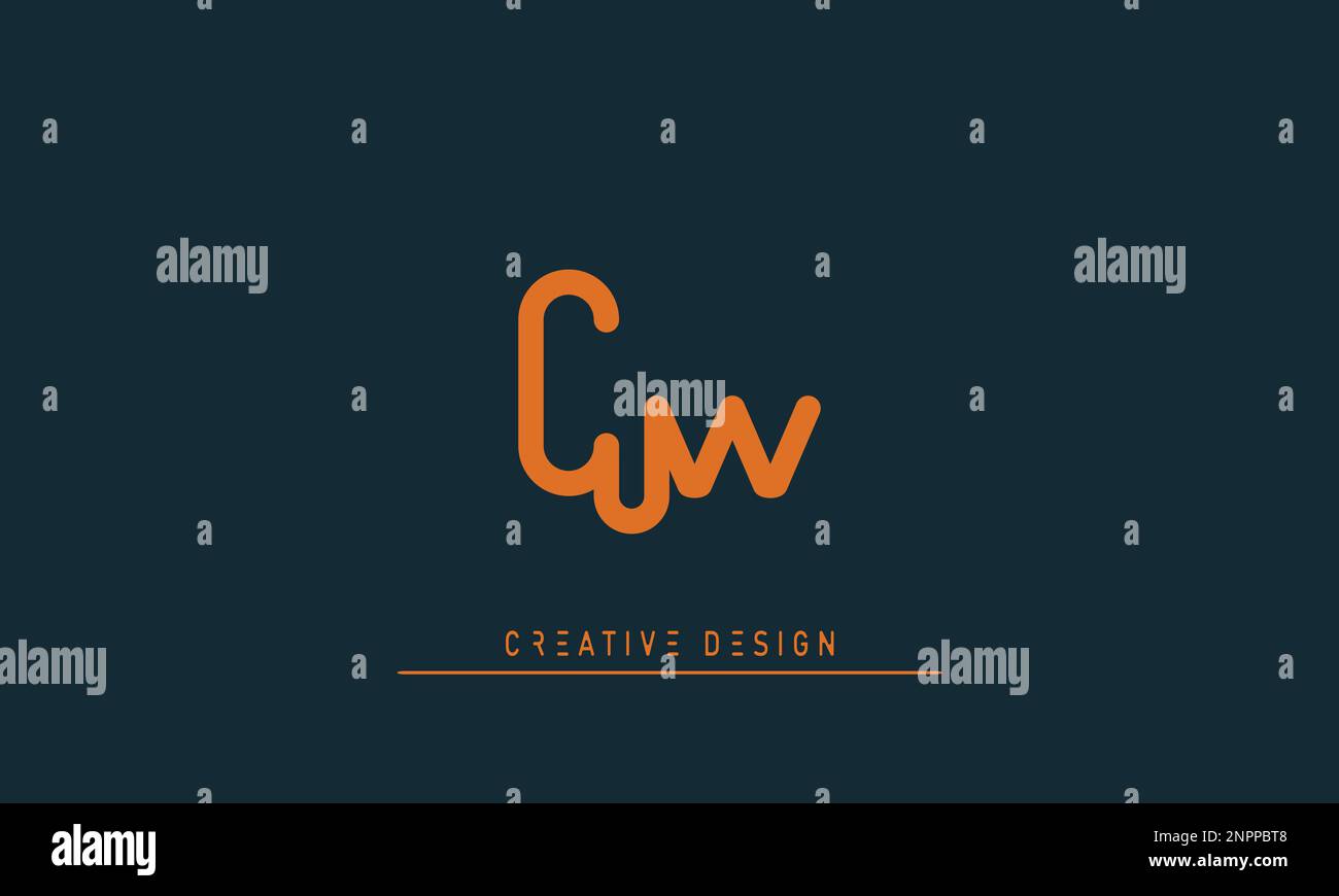 Alphabet letters Initials Monogram logo CW , WC Stock Vector Image ...