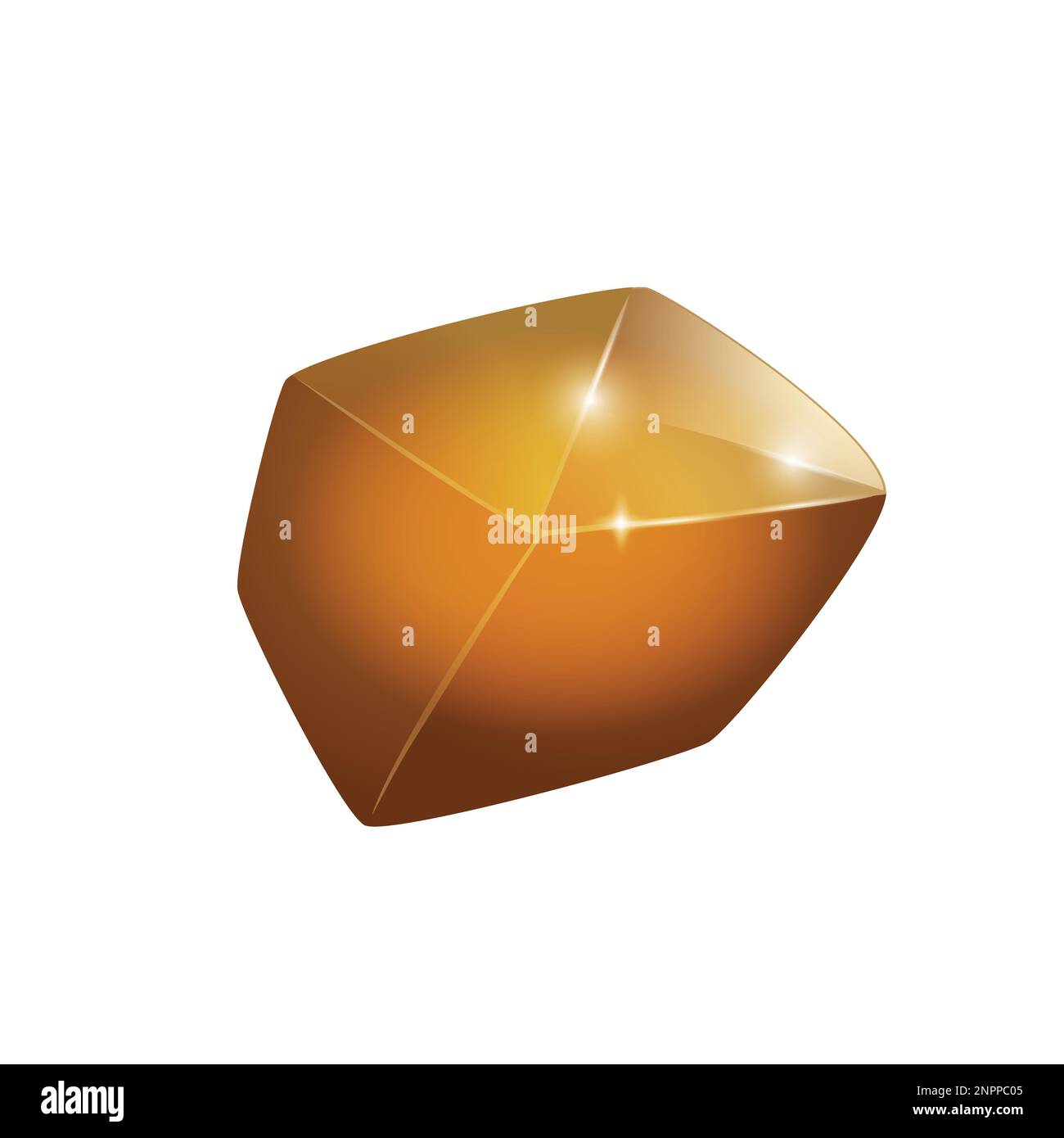 Crystal and natural mineral. Cartoon Magic Gemstone. Game asset. vector ...