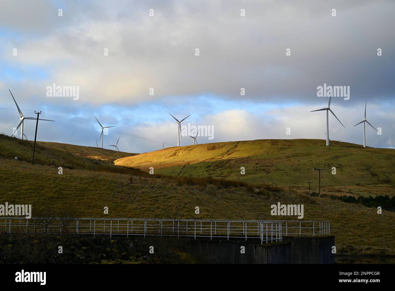 Geen Knowes windfarm Scottish power renewables energy Glendevon Stock ...