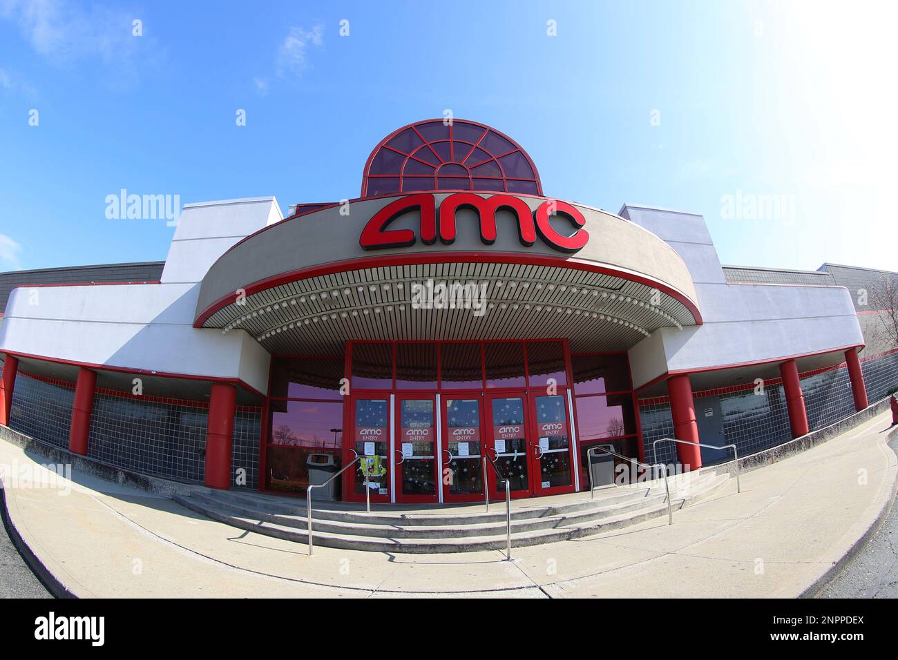 MOUNTIANSIDE, NJ - MARCH 22: A general view of the outside of the AMC ...