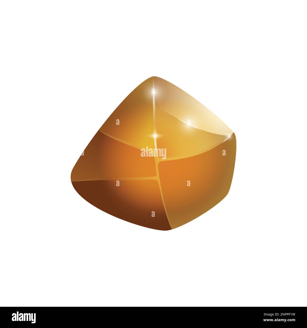 Crystal and natural mineral. Cartoon Magic Gemstone. Game asset. vector ...