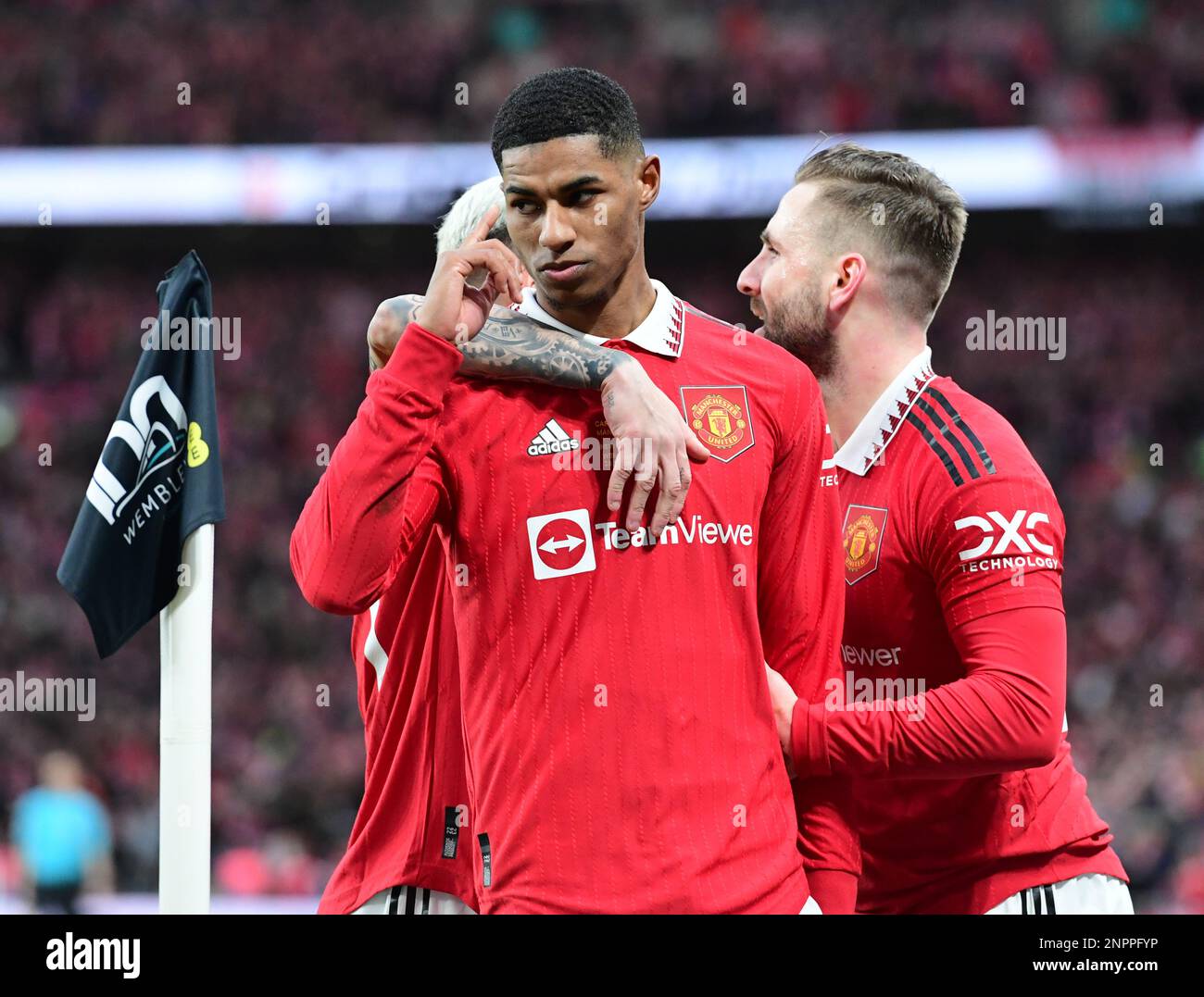 Marcus rashford 2023 celebrates hi-res stock photography and images - Alamy
