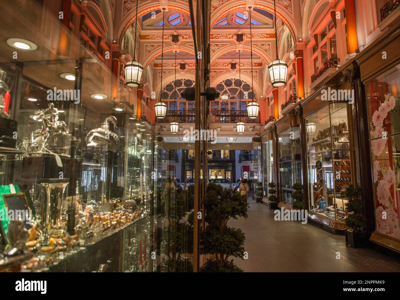 Reflections and Luxury Goods on display in the Royal Arcade London ...