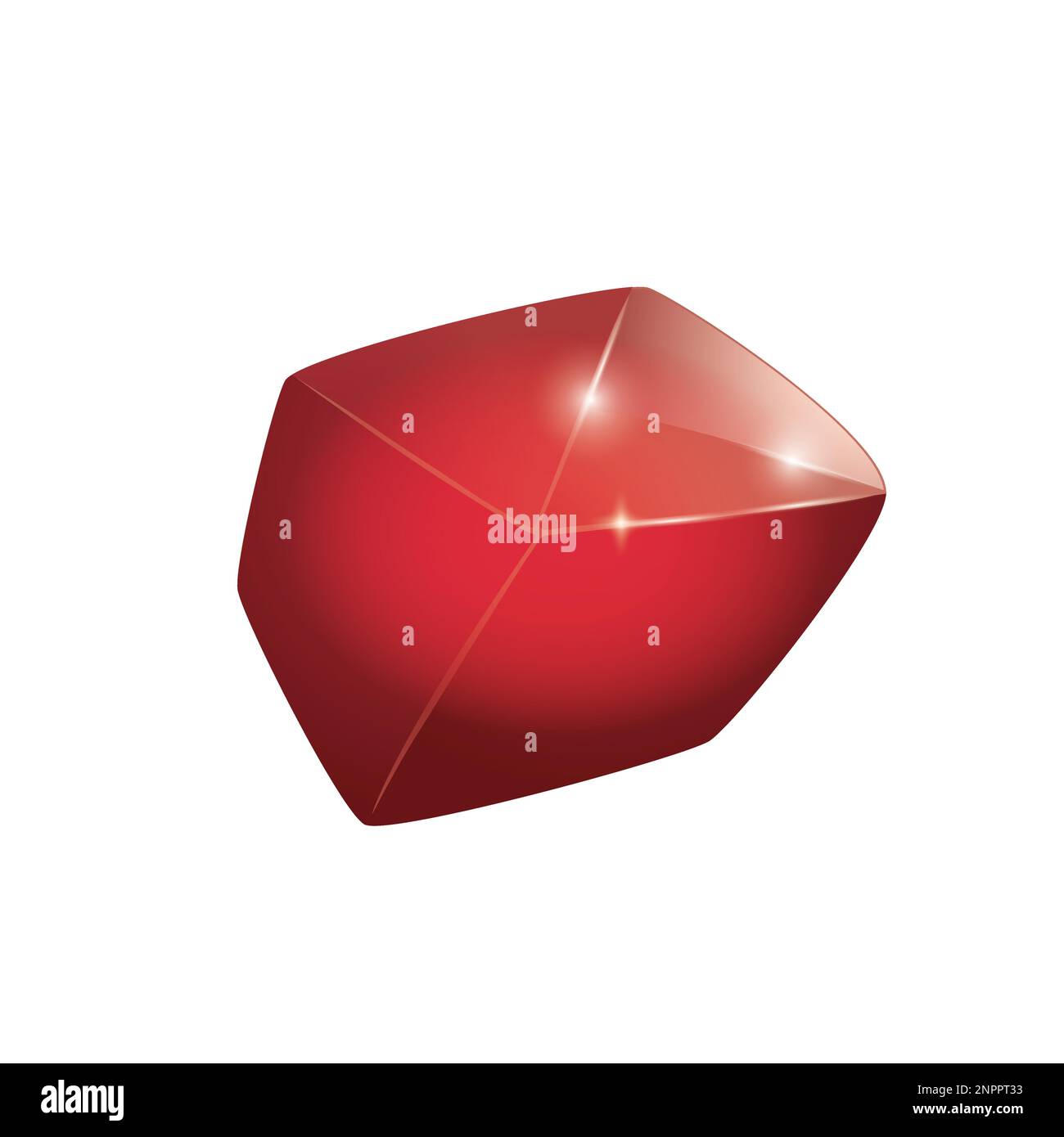 Crystal and natural mineral. Cartoon Magic Gemstone. Game asset. vector ...