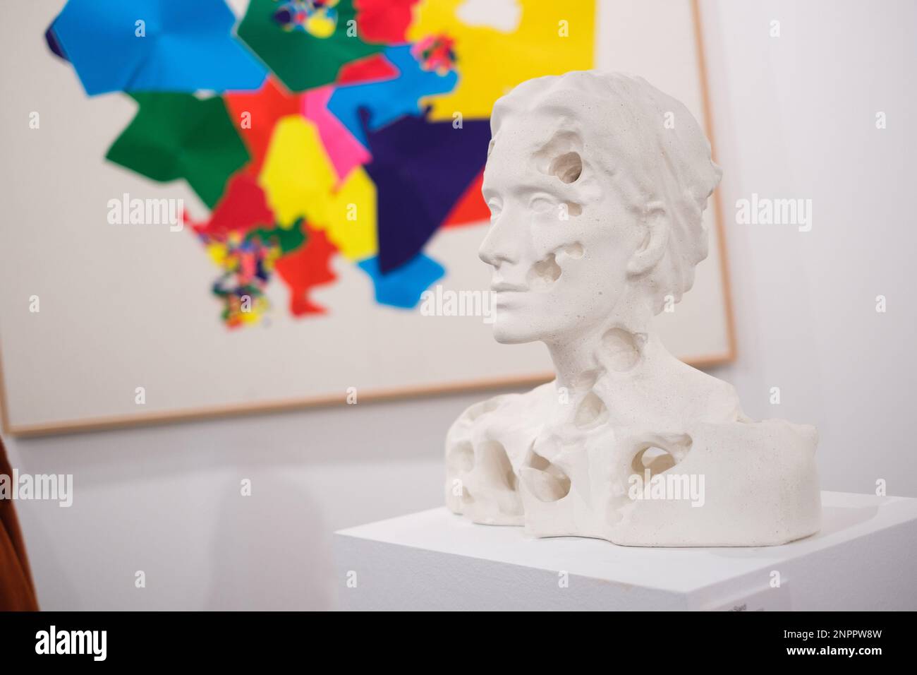 Madrid, Spain. 25th Feb, 2023. The sculpture of Artist Amparo Sard seen ...