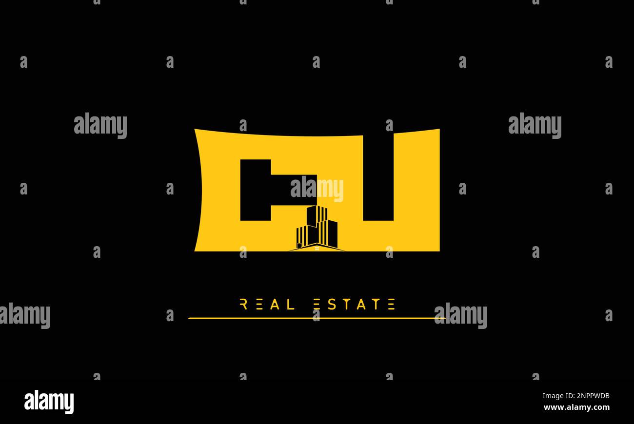 Cu real estate monogram hi-res stock photography and images - Alamy