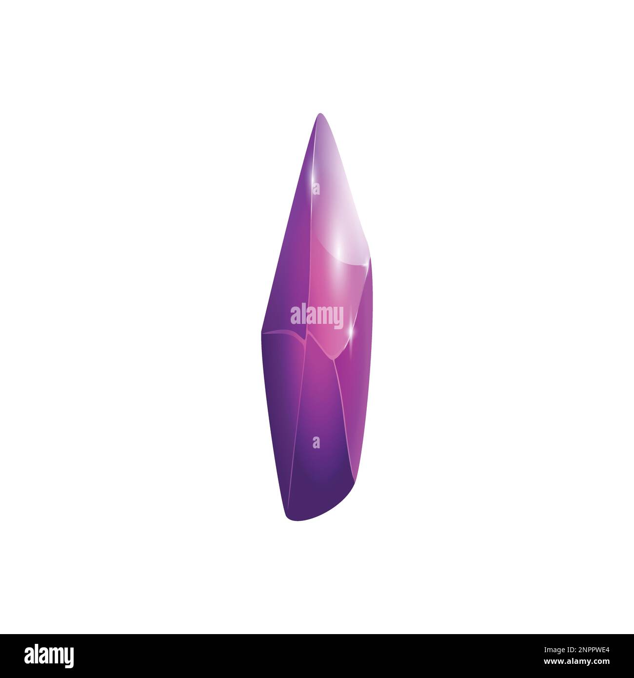 Crystal and natural mineral. Cartoon Magic Gemstone. Game asset. vector ...