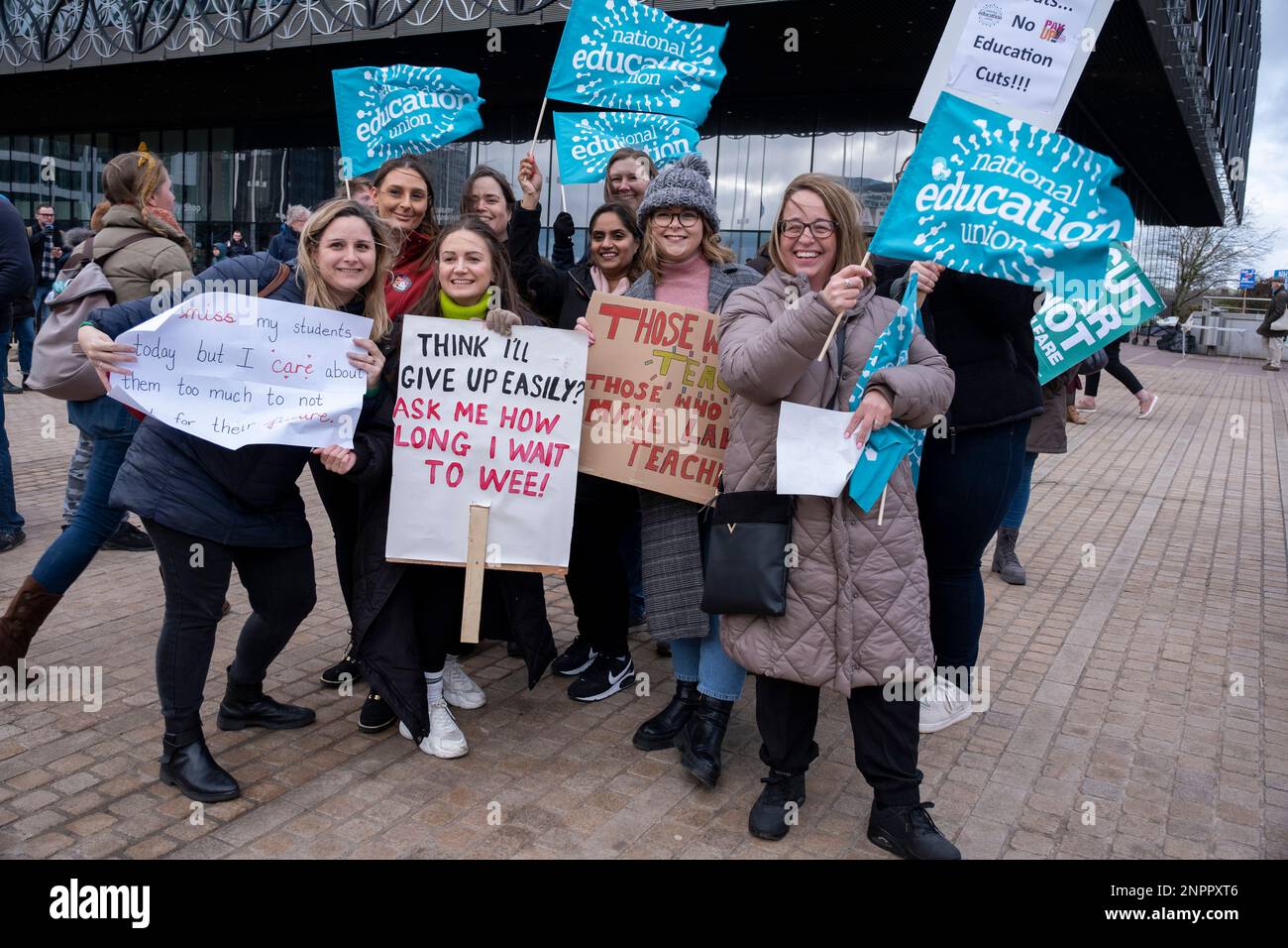 National Education Union strike action rally in Centenary Square on 1st ...