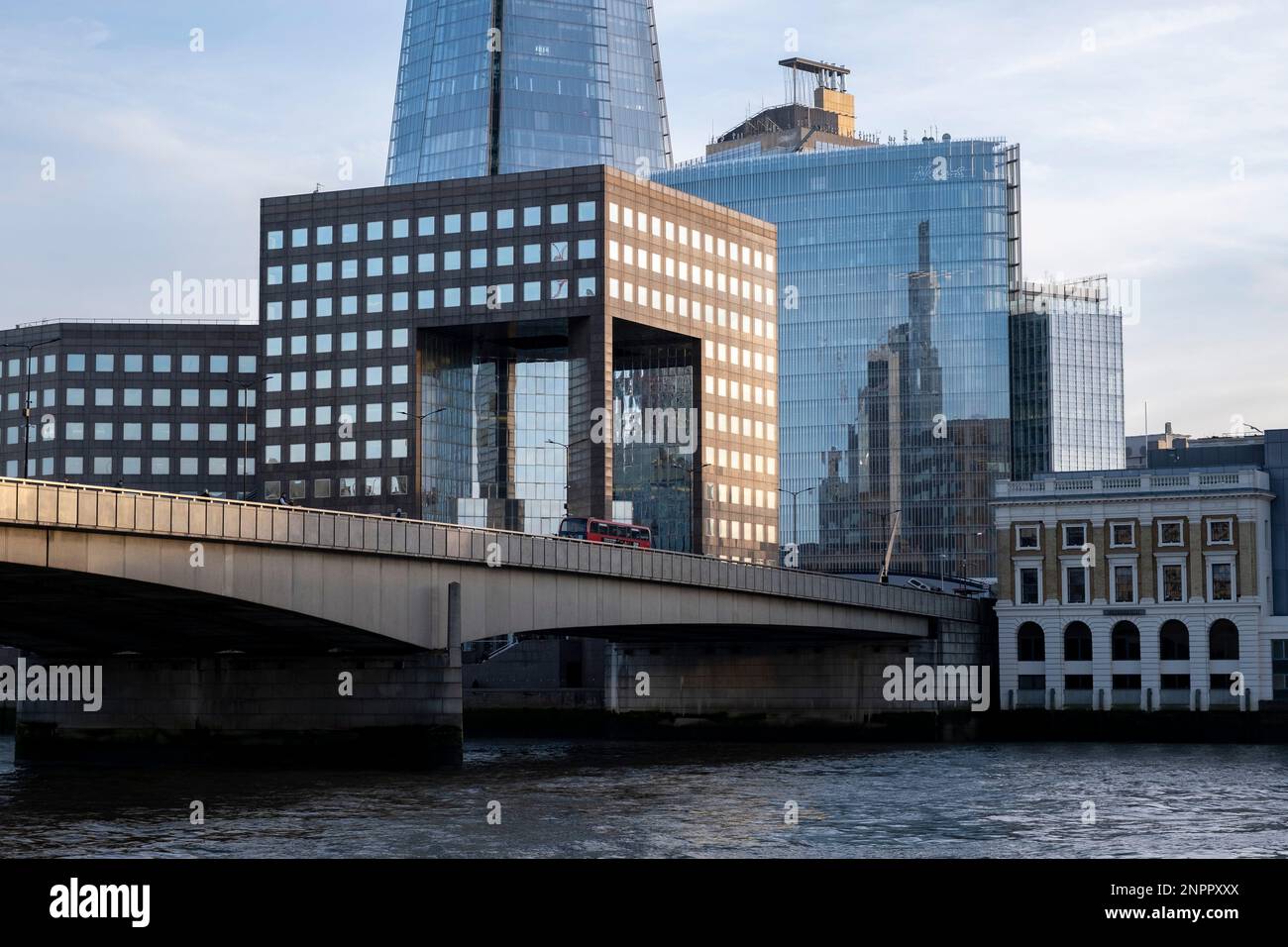 London Bridge and the River Thames on 5th Febuary 2023 in London ...