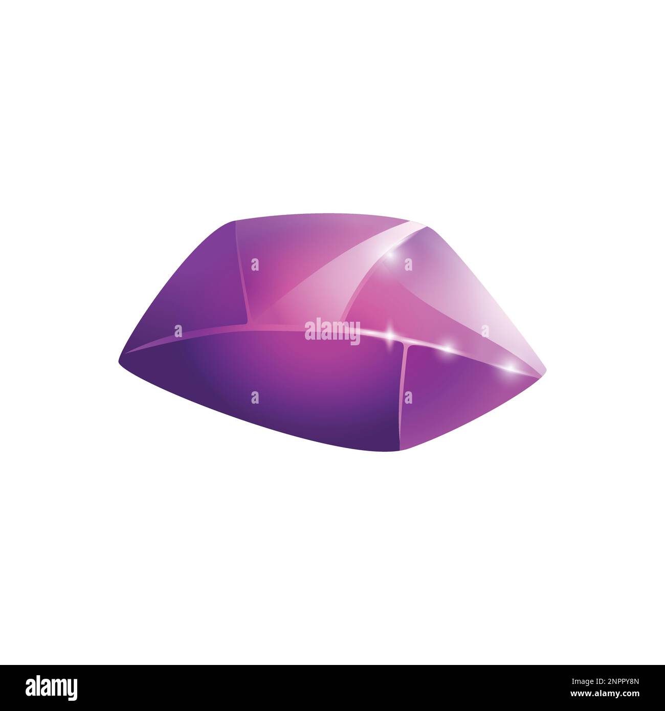 Crystal and natural mineral. Cartoon Magic Gemstone. Game asset. vector ...