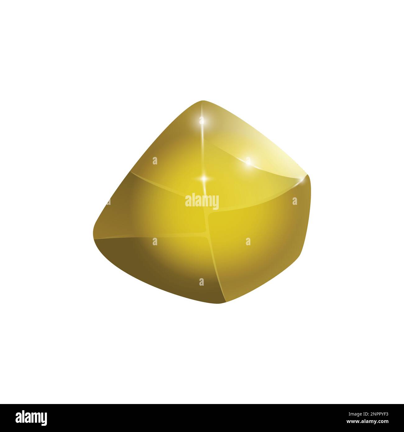Crystal and natural mineral. Cartoon Magic Gemstone. Game asset. vector ...