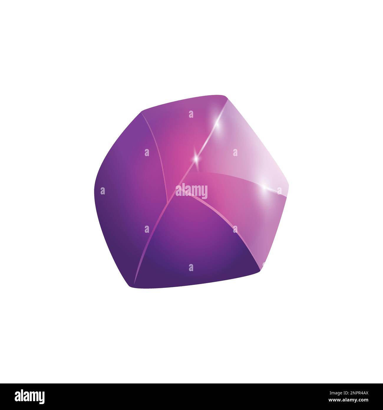 Crystal and natural mineral. Cartoon Magic Gemstone. Game asset. vector ...
