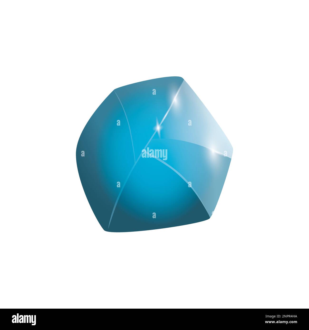 Crystal and natural mineral. Cartoon Magic Gemstone. Game asset. vector ...