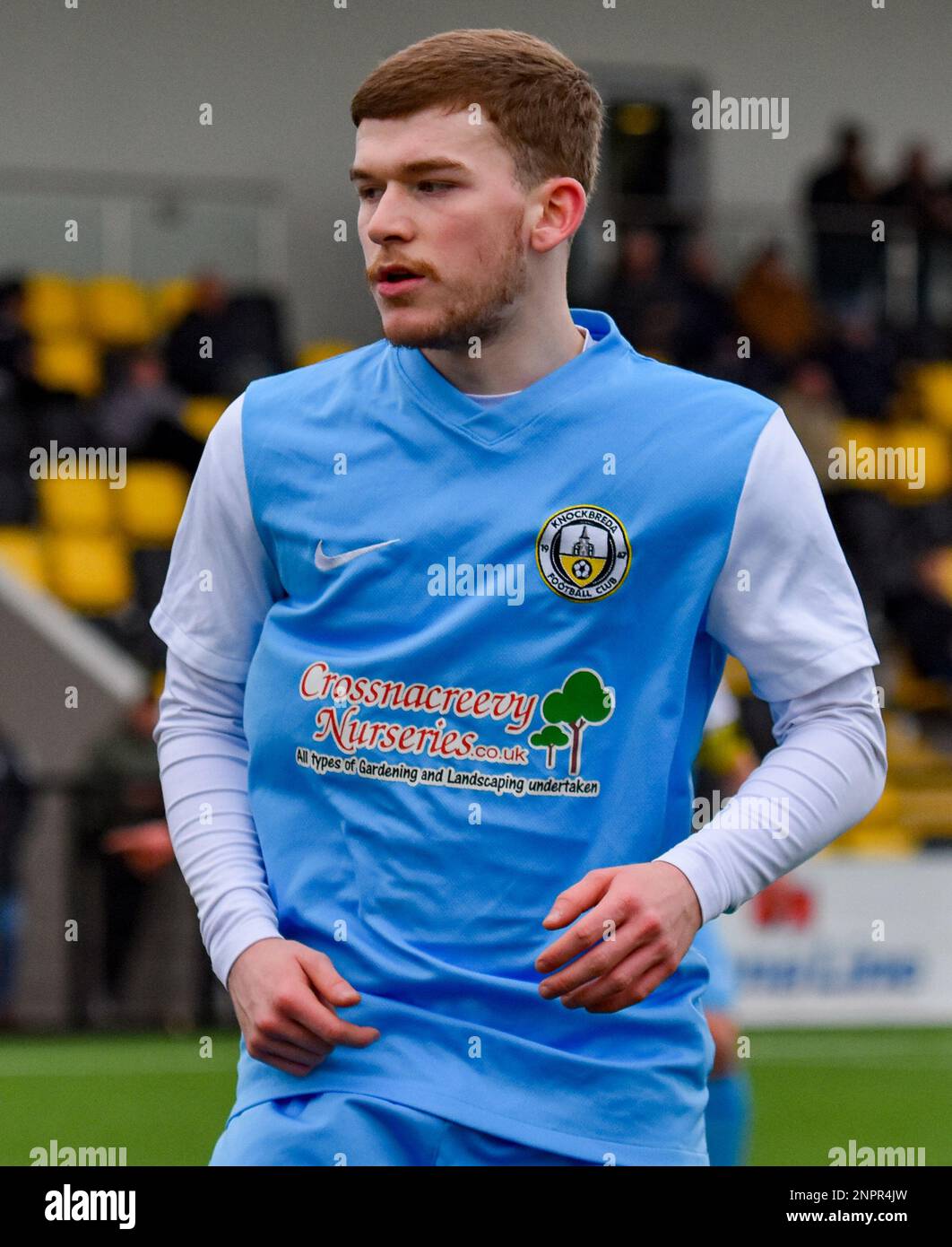 Jack Montgomery of H&W Welders. H&W Welders FC Vs Knockbreda FC ...