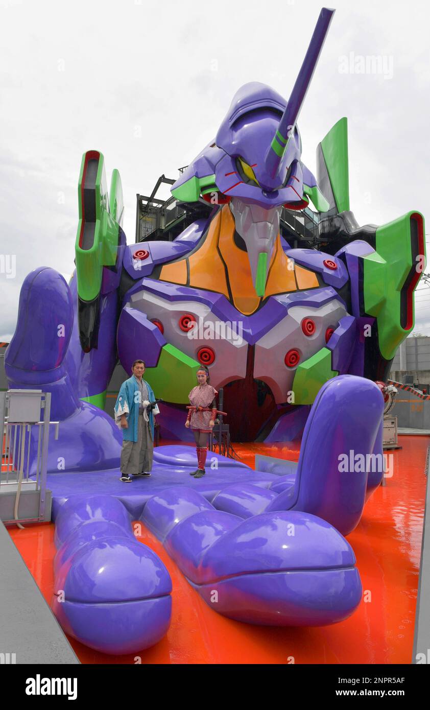 A huge attraction of Evangelion is unveiled to media in Toei Kyoto ...