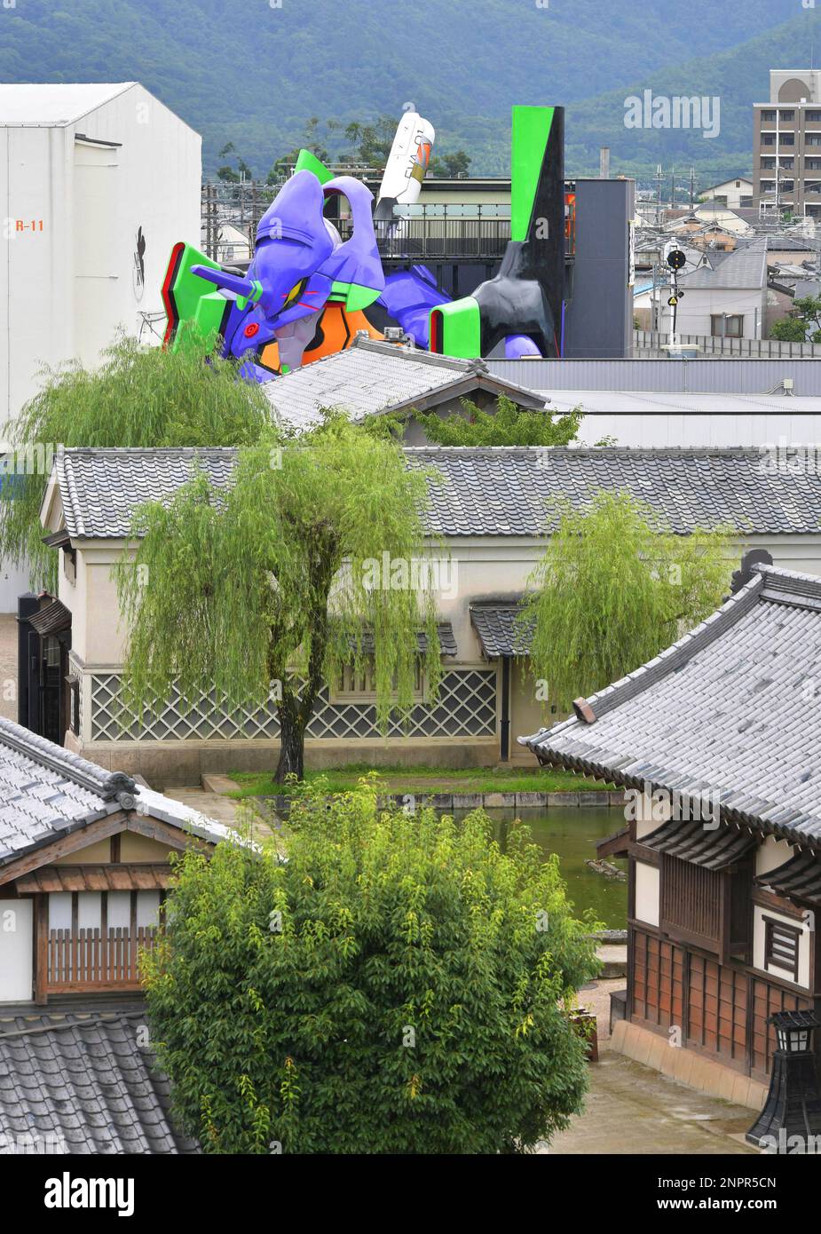 A huge attraction of Evangelion is unveiled to media in Toei Kyoto ...