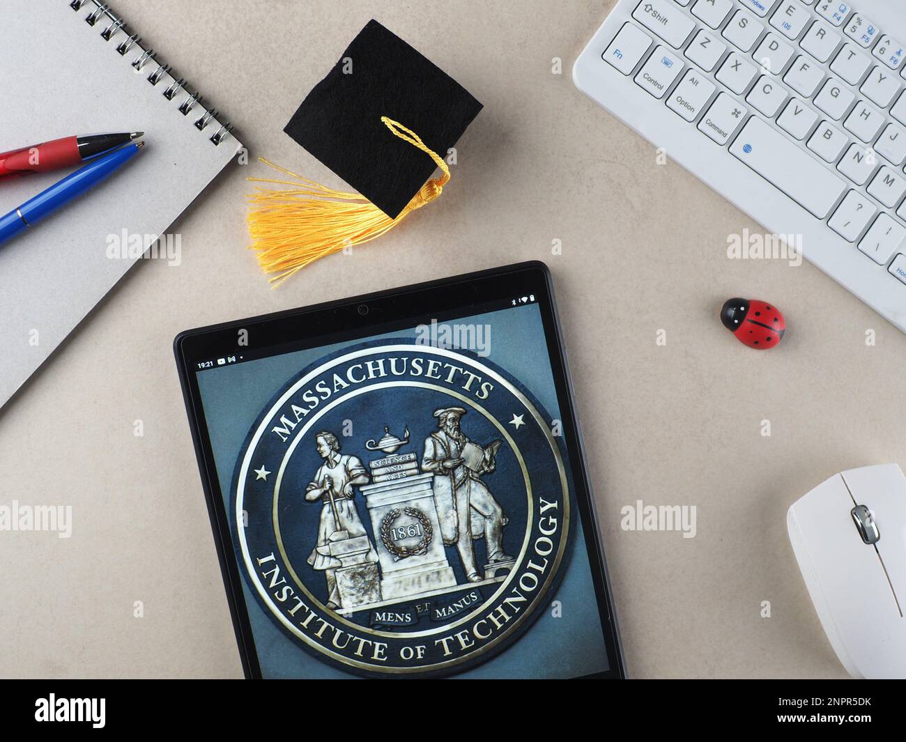 In this photo illustration, Massachusetts Institute of Technology (MIT ...
