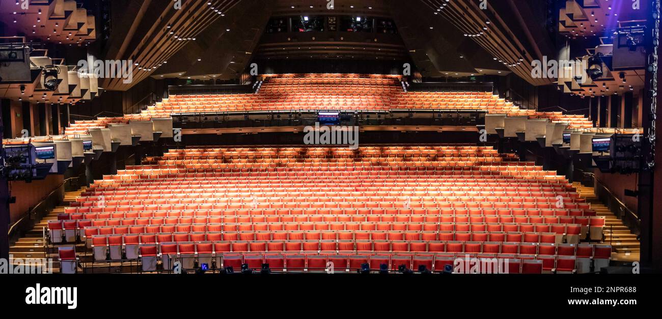 Empty opera house from stage perspective Stock Photo - Alamy