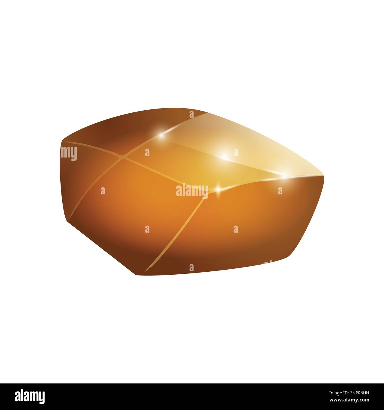 Crystal and natural mineral. Cartoon Magic Gemstone. Game asset. vector ...