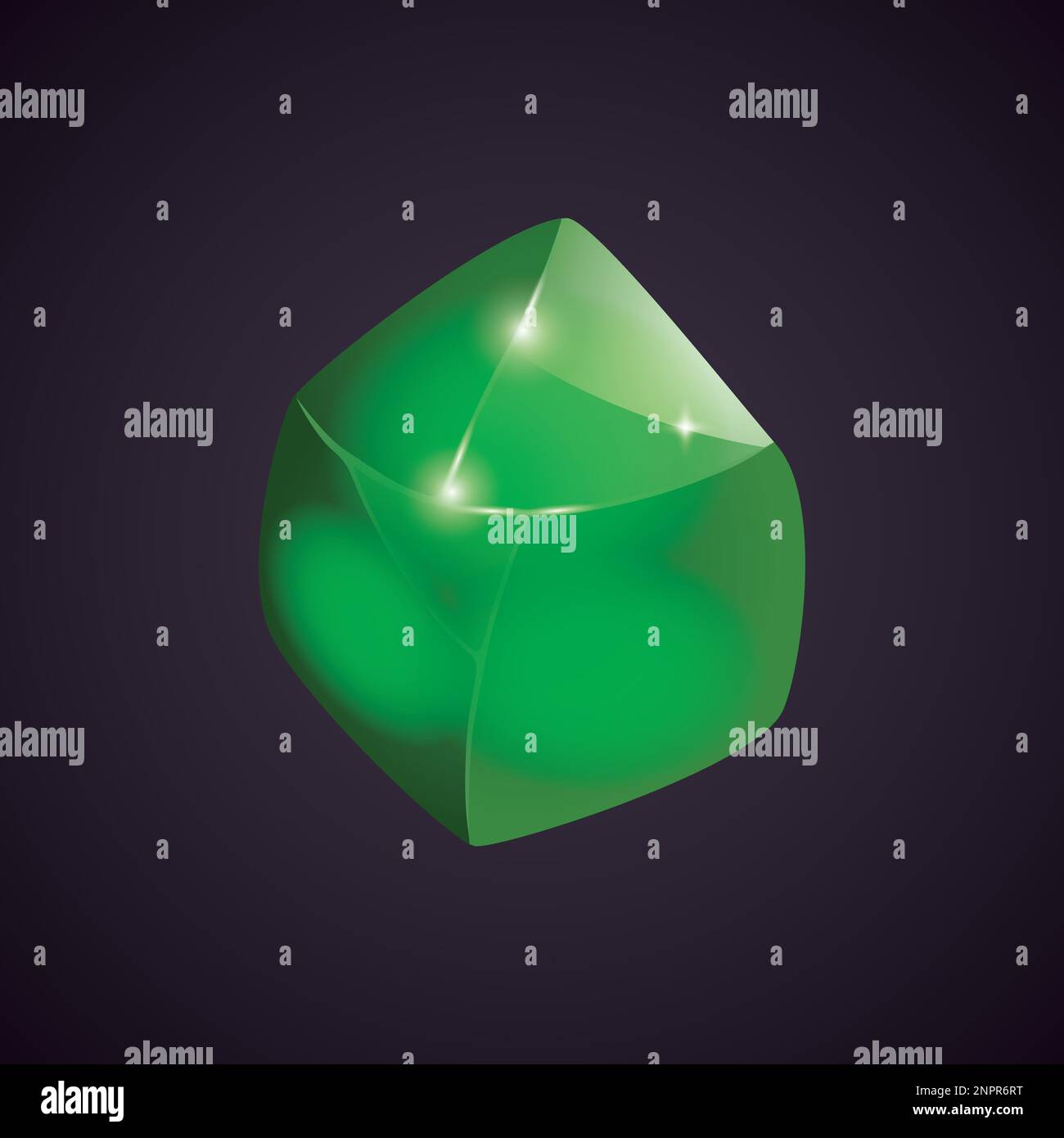 Crystal and natural mineral. Cartoon Magic Gemstone. Game asset. vector ...