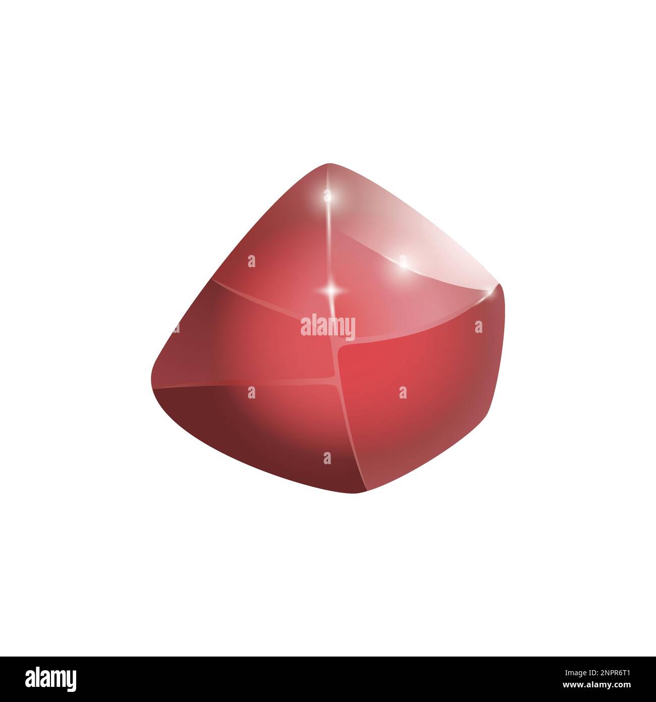 Crystal and natural mineral. Cartoon Magic Gemstone. Game asset. vector ...