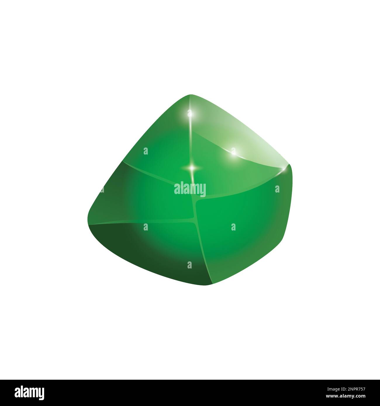 Crystal and natural mineral. Cartoon Magic Gemstone. Game asset. vector ...