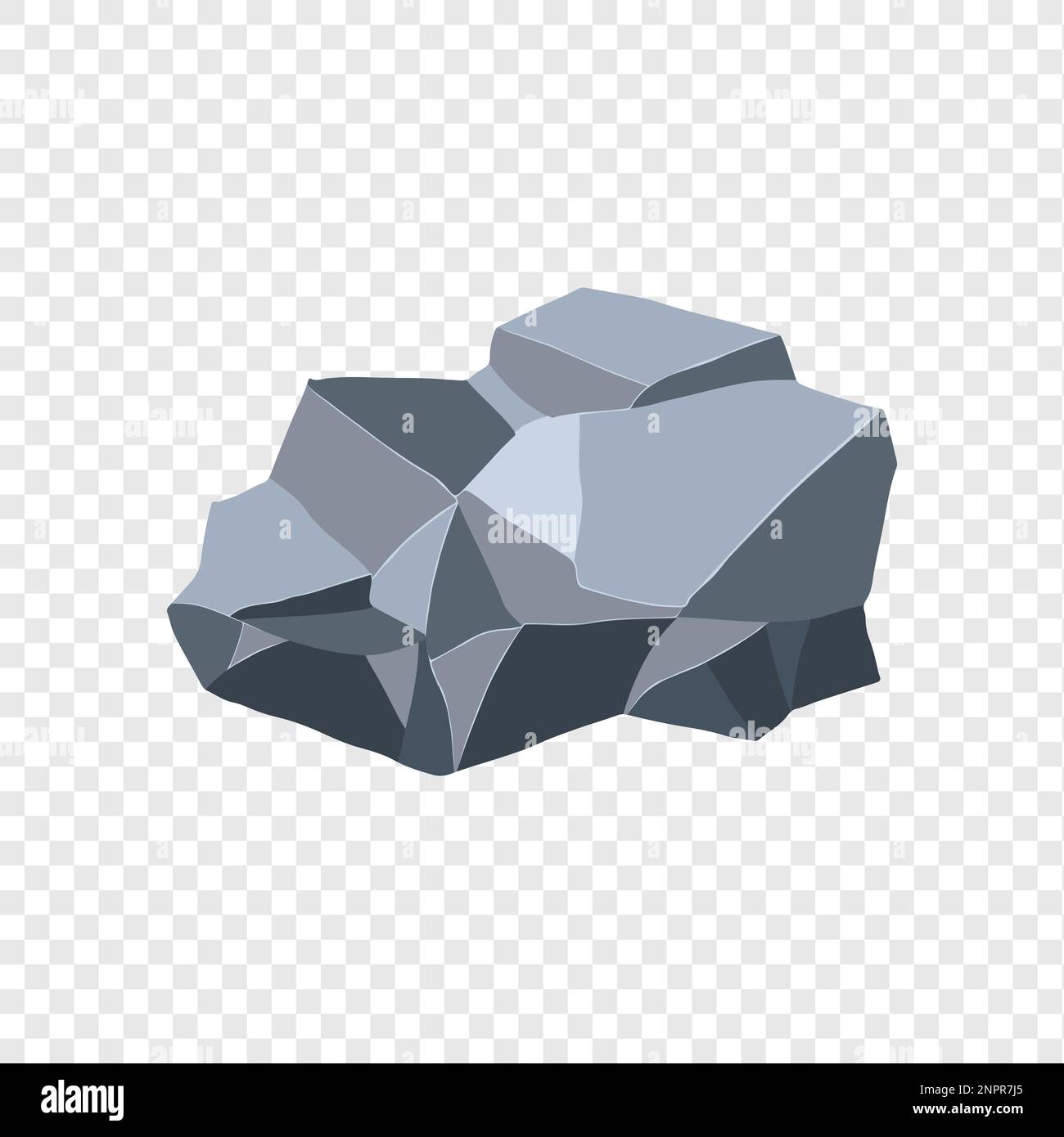 Rock boulder. Natural shape stone. vector illustration Stock Vector ...
