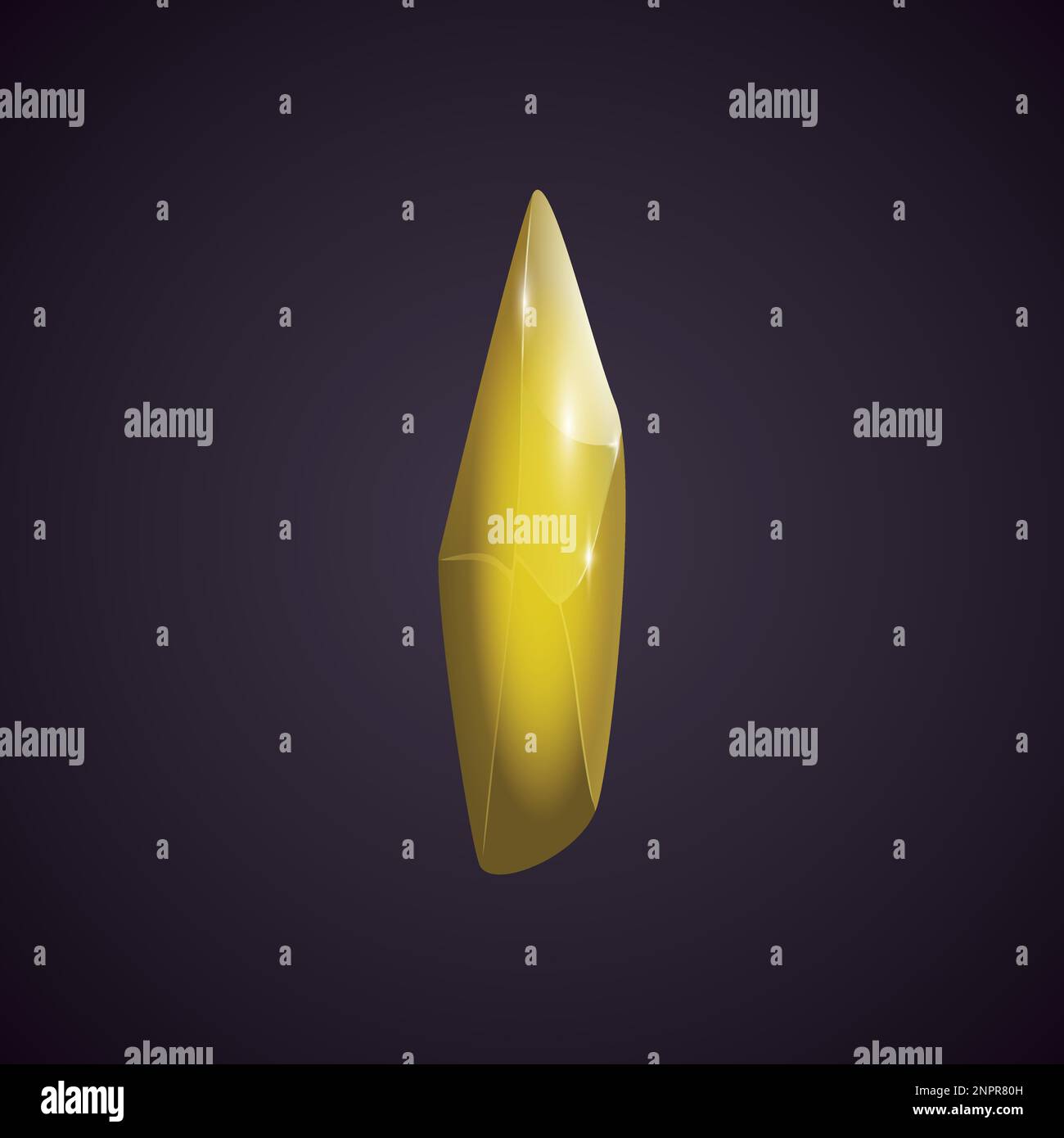 Crystal and natural mineral. Cartoon Magic Gemstone. Game asset. vector ...