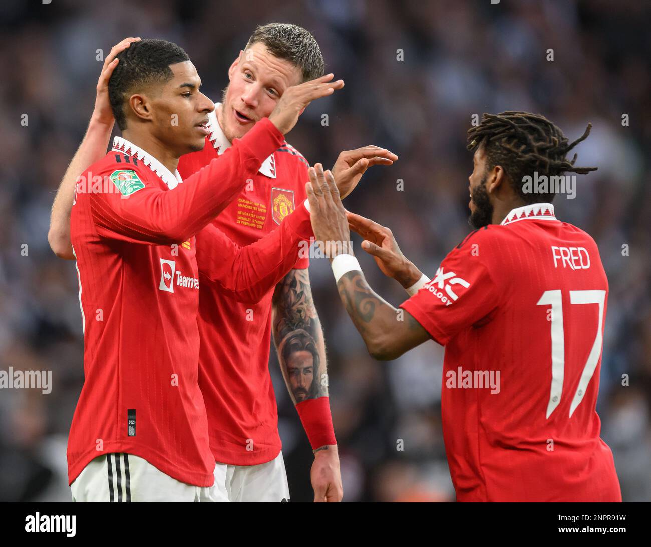 London, UK. 26th Feb, 2023. 26 Feb 2023 - Manchester United v Newcastle United - Carabao Cup ...