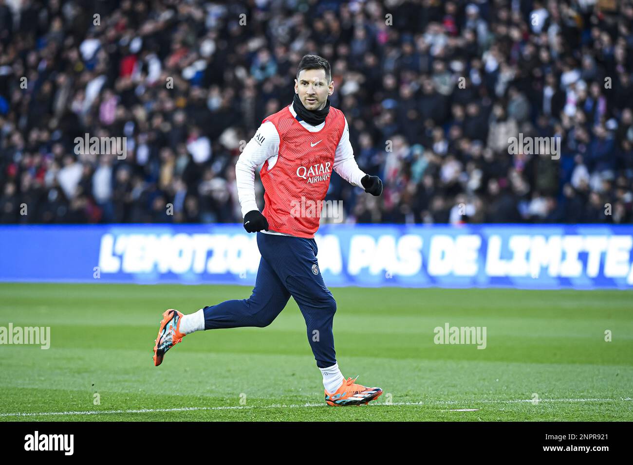 Lionel (Leo) Messi during the public training of the Paris Saint ...
