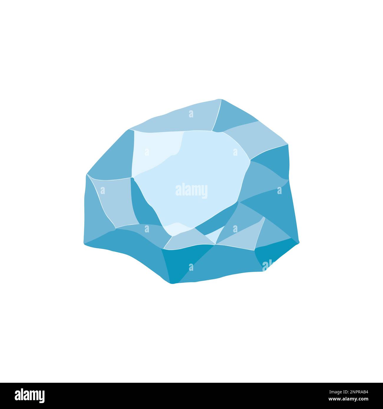 Ice rock boulder. Natural shape stone. vector illustration Stock Vector ...