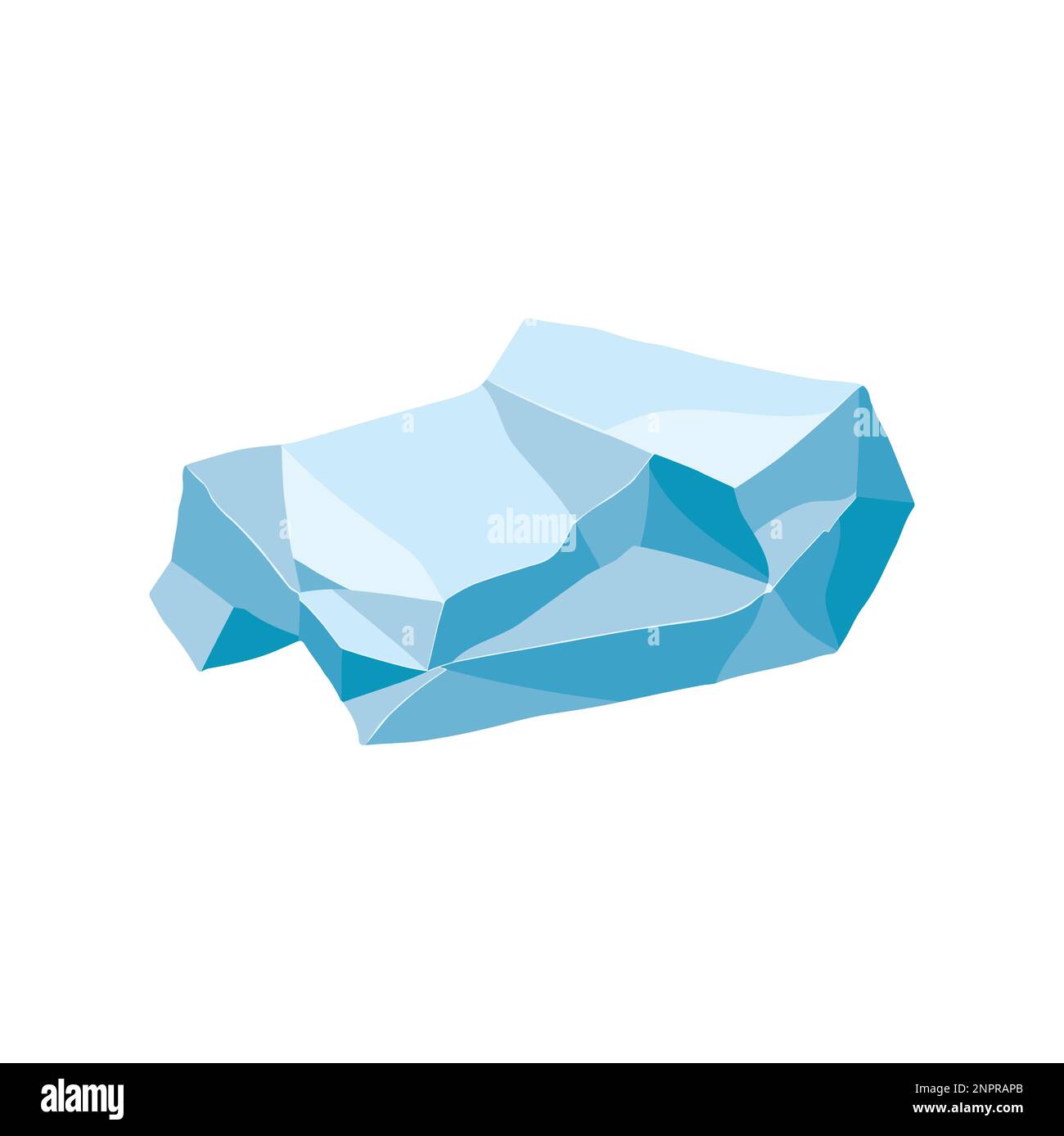 Ice rock boulder. Natural shape stone. vector illustration Stock Vector ...