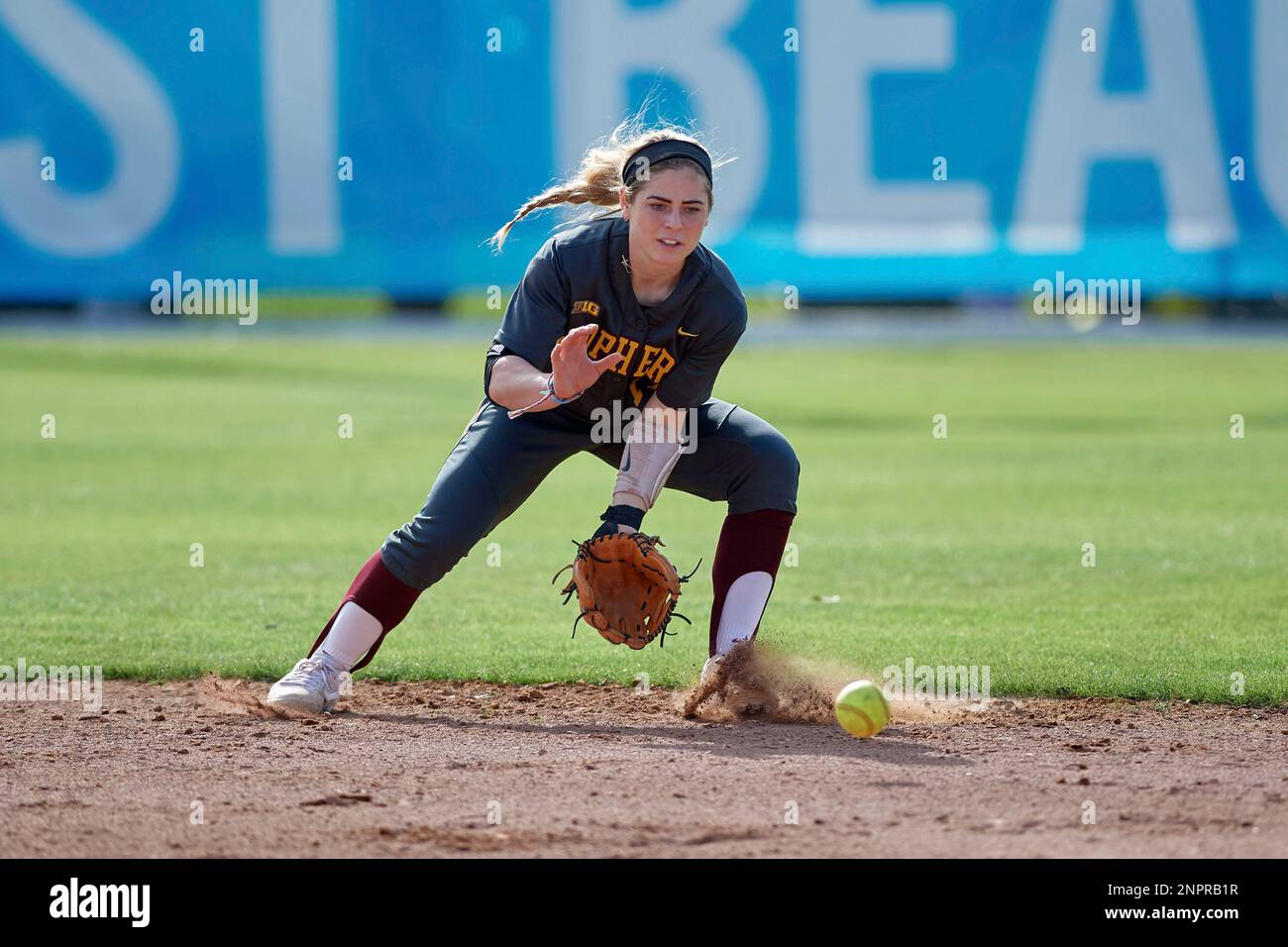 Minnesota Gophers Allie Arneson (16) during warmups before an NCCA ...
