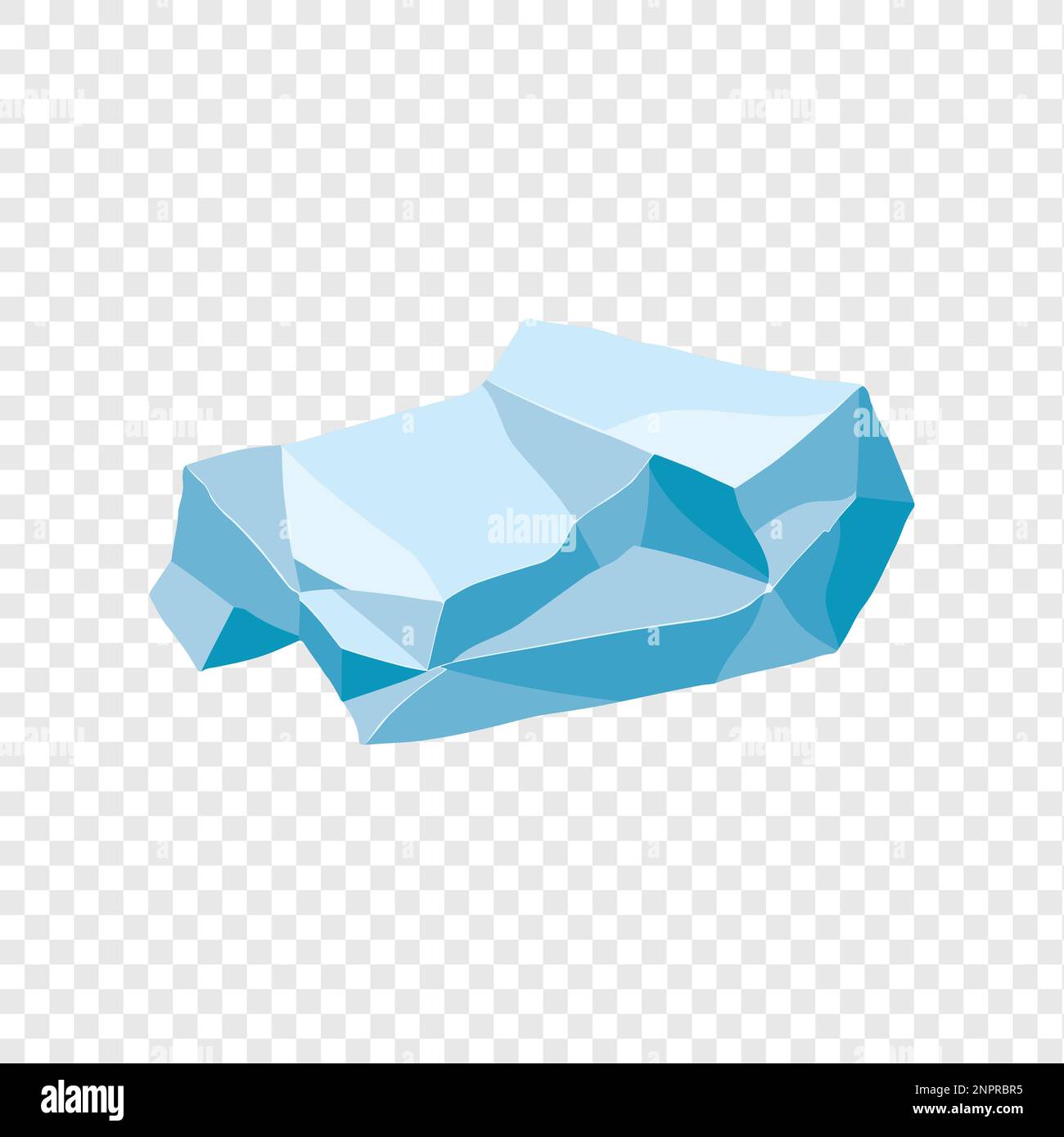 Ice rock boulder. Natural shape stone. vector illustration Stock Vector ...