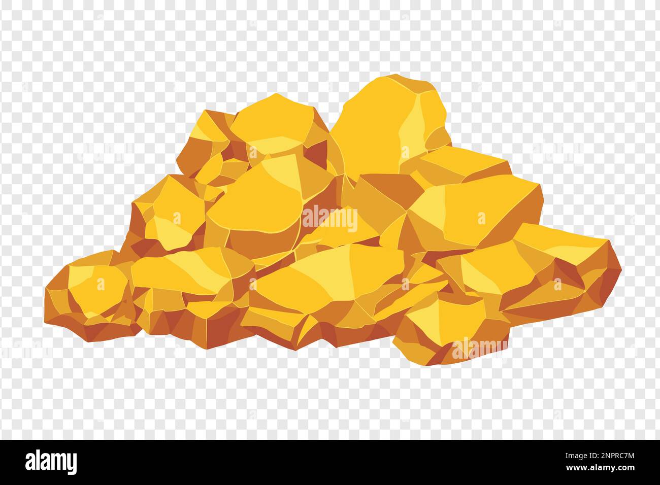 Rock and stones set. Different shape gold boulder collection. vector ...