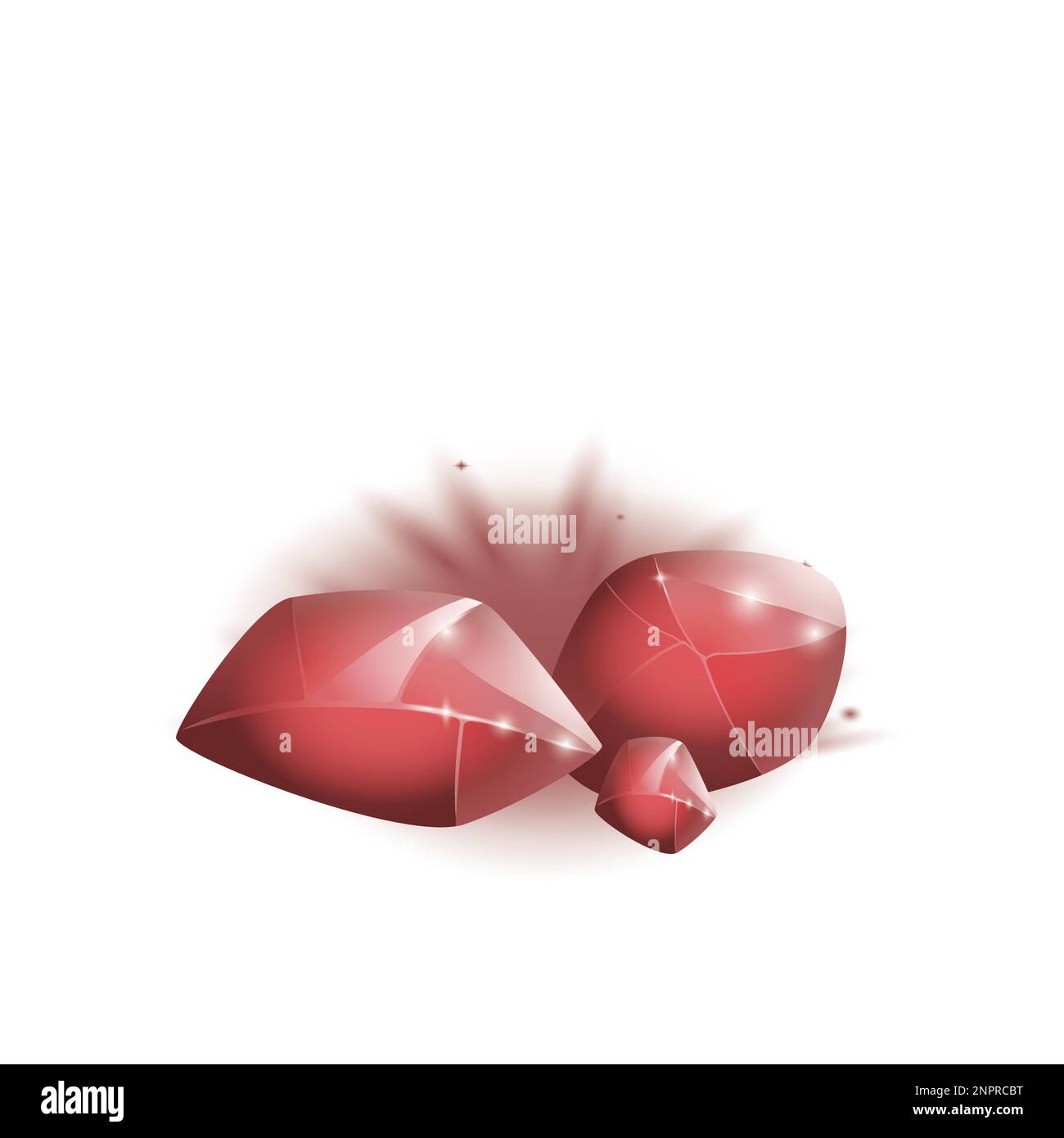 Crystals and natural minerals. Cartoon Magic Gemstones. Game assets ...