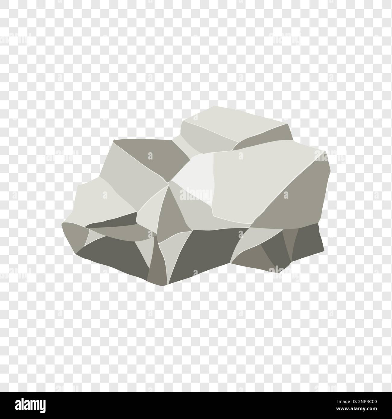 Rock boulder. Natural shape stone. vector illustration Stock Vector ...